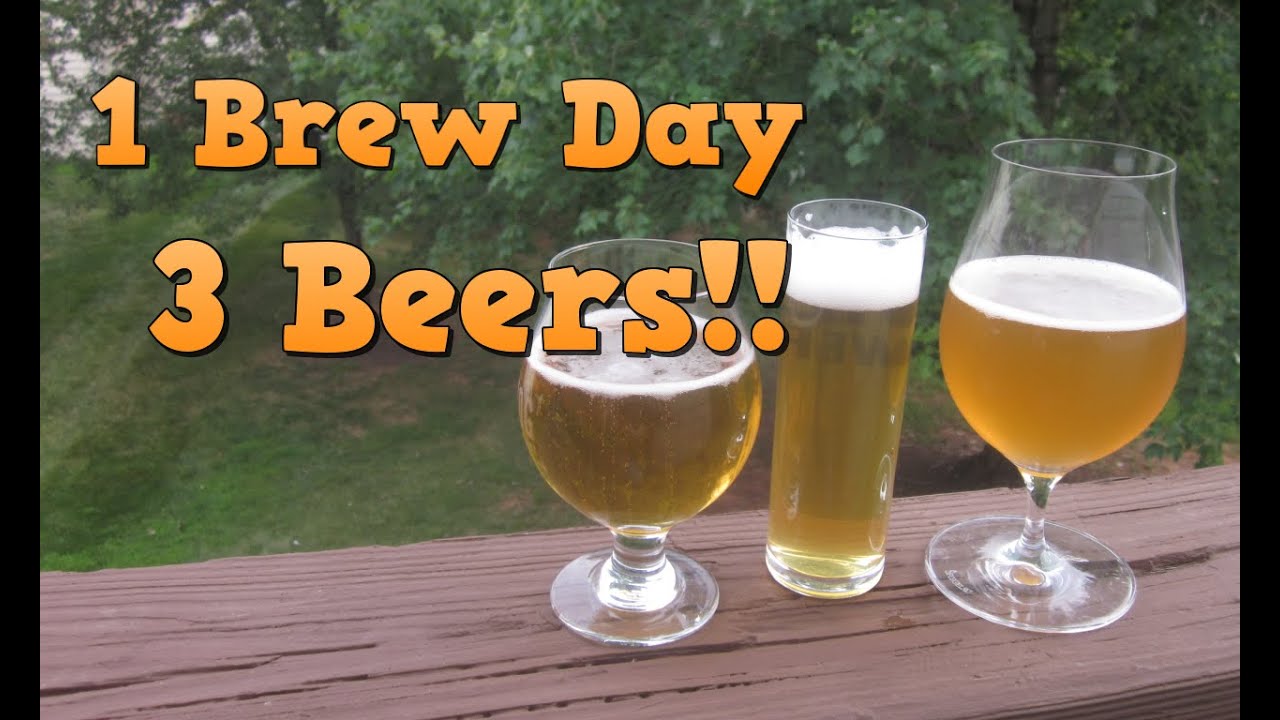 3 Beers from 1 Brew Day!! (Saison, Kölsch & Single) - YouTube