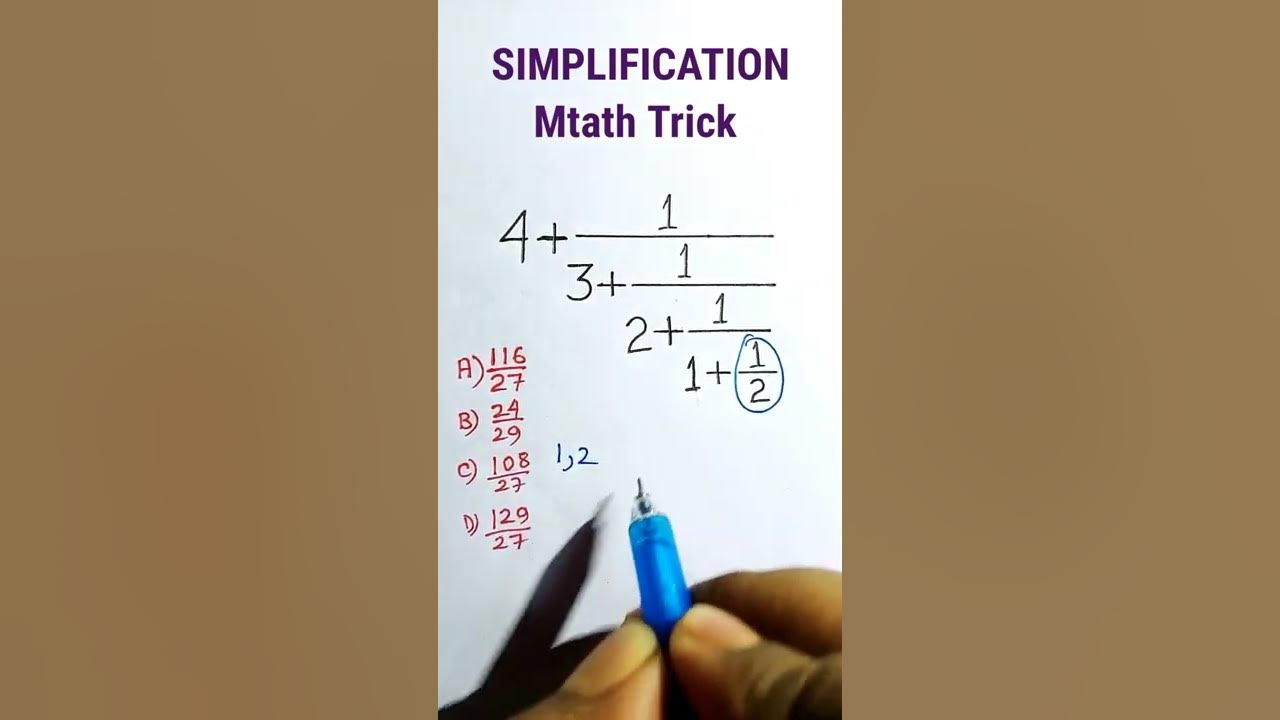 Algebra | Simplification SSC CGL Math Trick| Division Trick | Root Problems| #shorts - YouTube