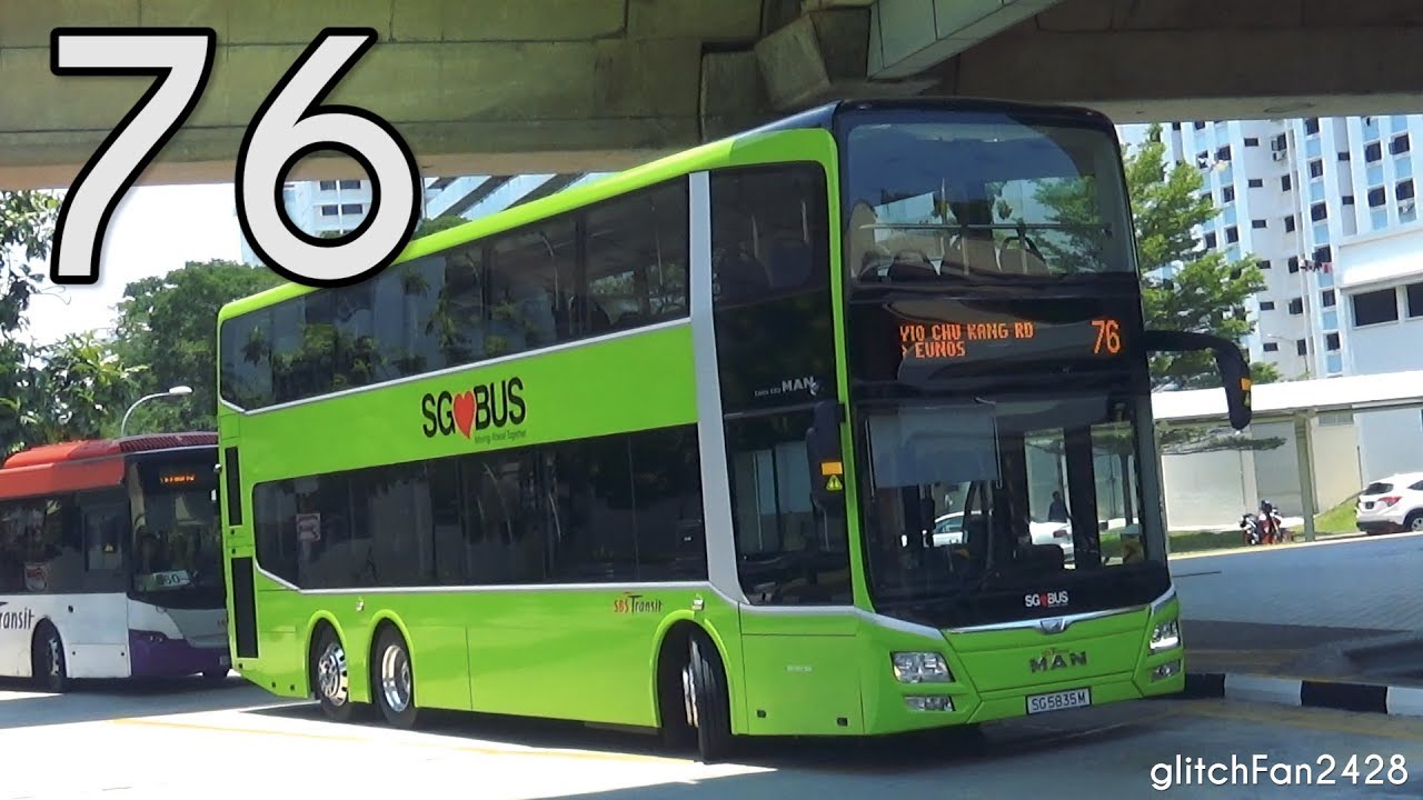 [SBST] SBS Transit's First A95 - SG5835M on Service 76 - MAN ND323F A95 ...