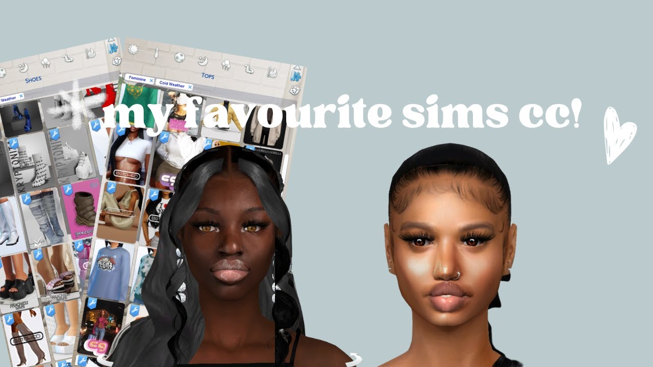 MY FAVOURITE CC IN CAS + LINKS I The sims 4 - YouTube