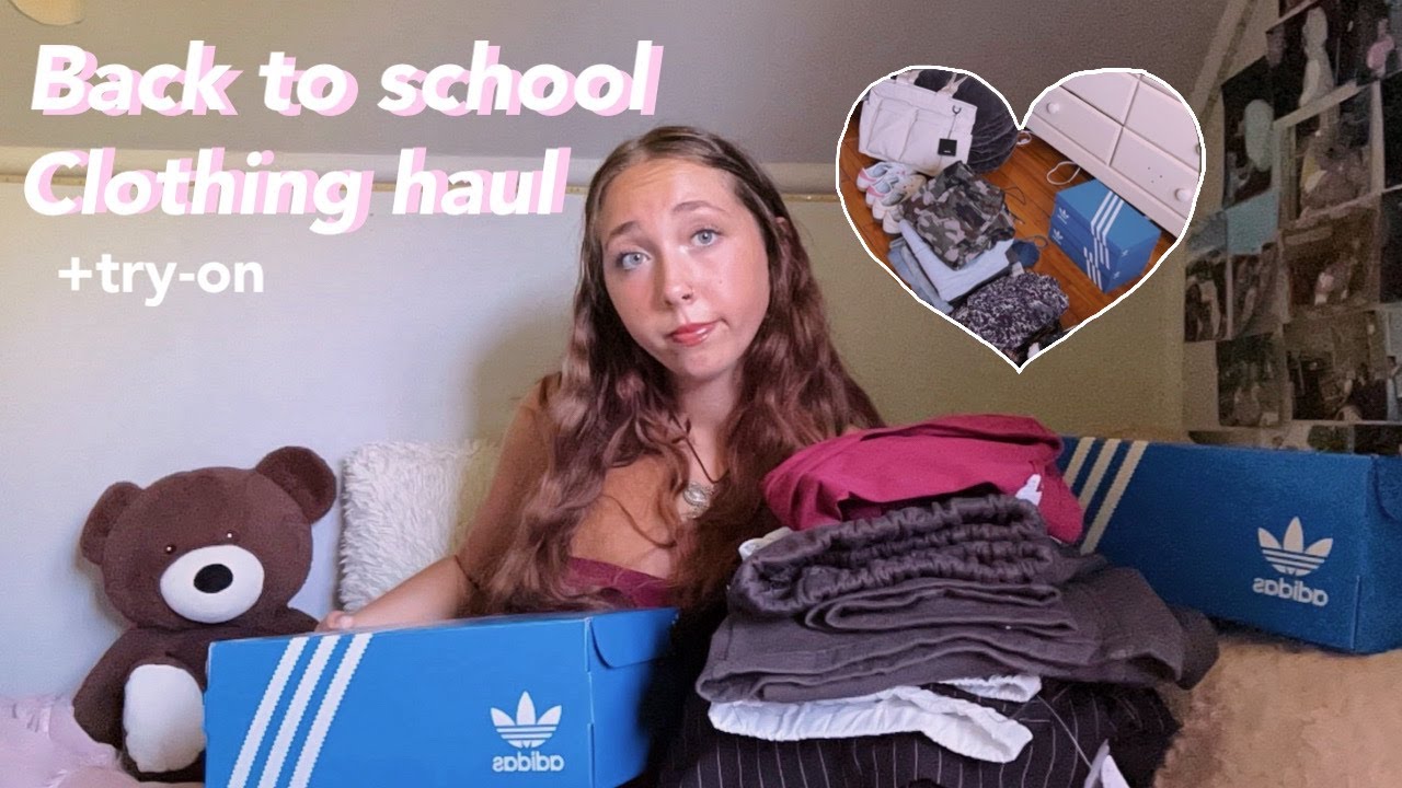 MASSIVE back to school clothing haul(try on) 2024 - YouTube