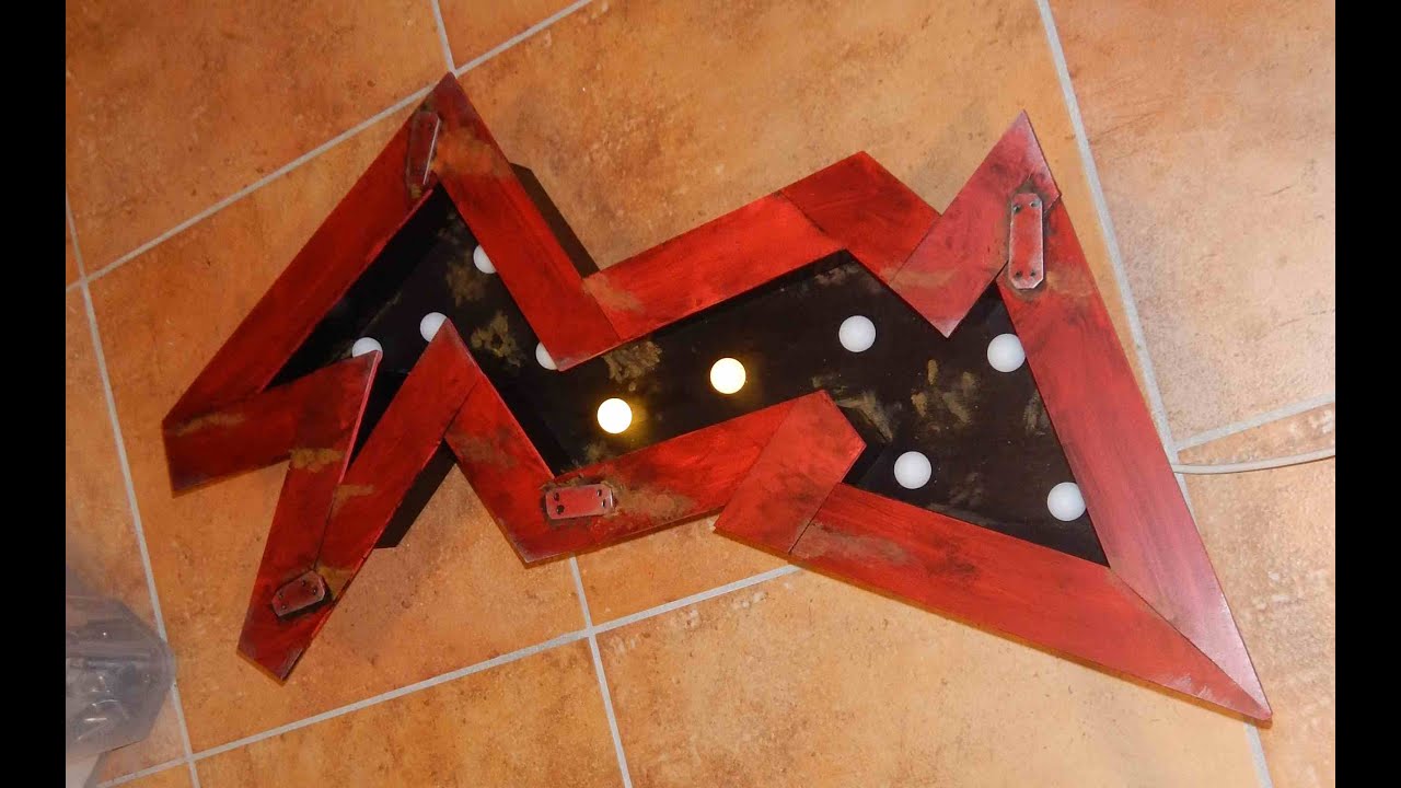 Making a vintage arrow sign for a bar - YouTube