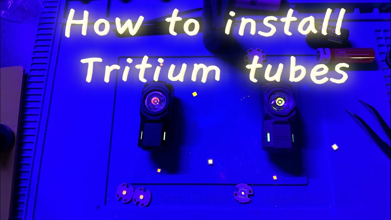How to install Tritium tubes/vials on your flashlight or anything with ...