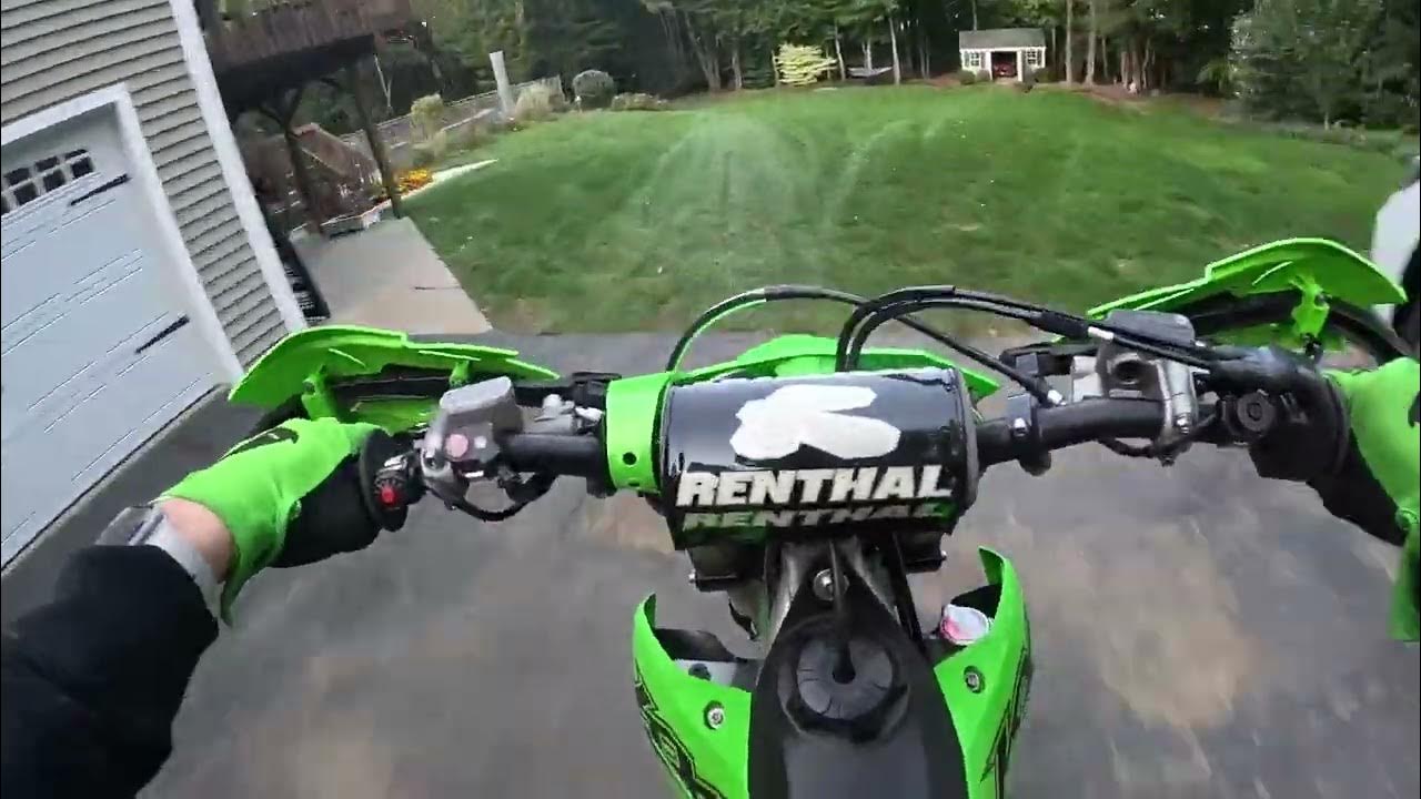kx250x backyard track ride - YouTube
