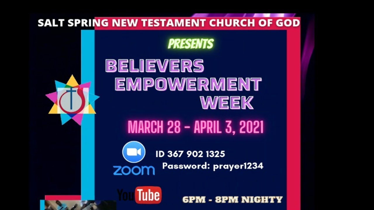 BELIEVERS' WEEK - Rev Shantel Anderson - March 31, 2021 - YouTube