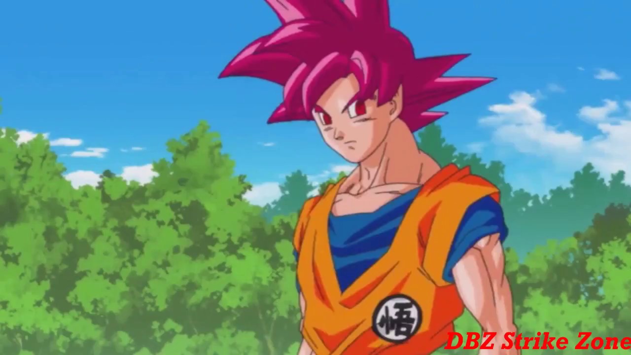 Goku turns Super Saiyan God - YouTube