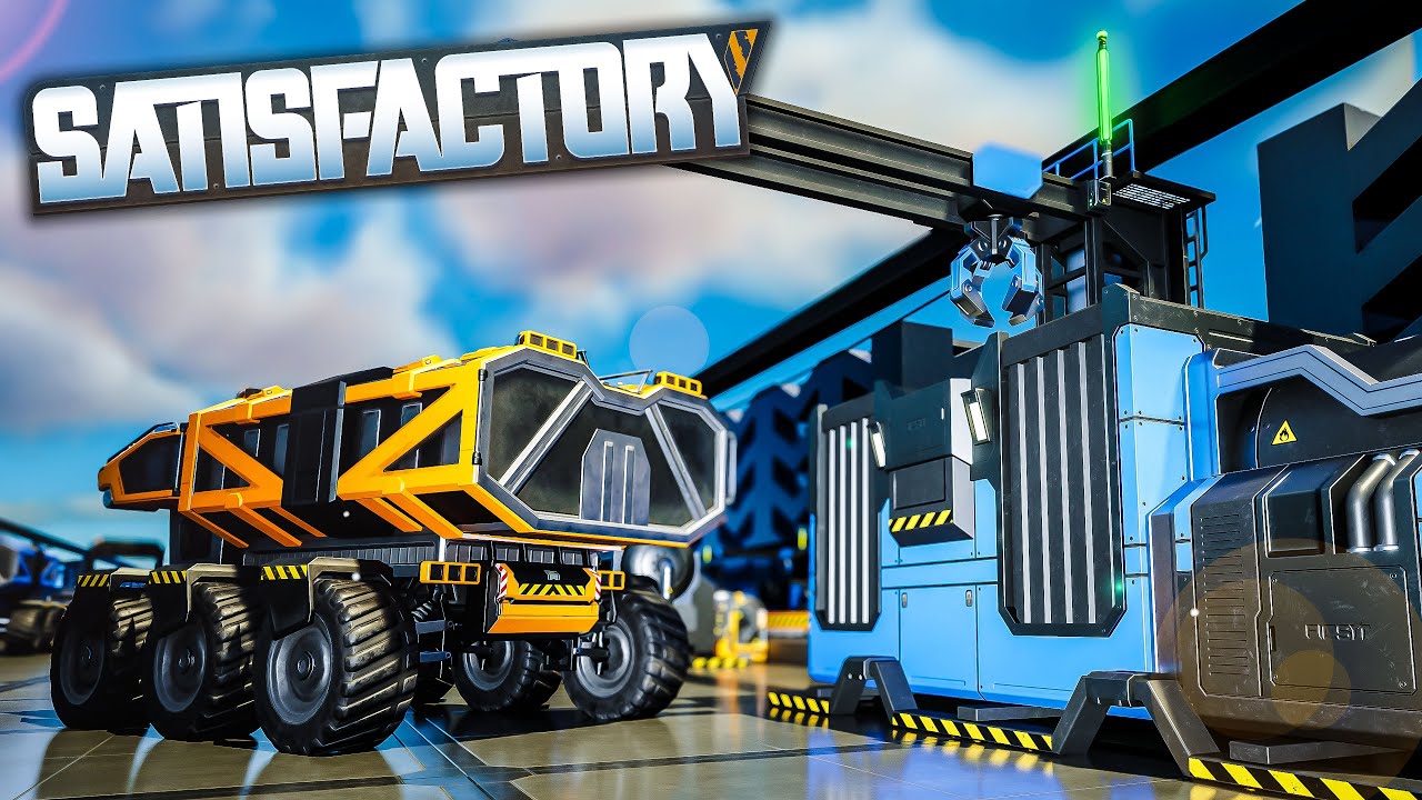 Building the Truck Depot in Satisfactory - YouTube