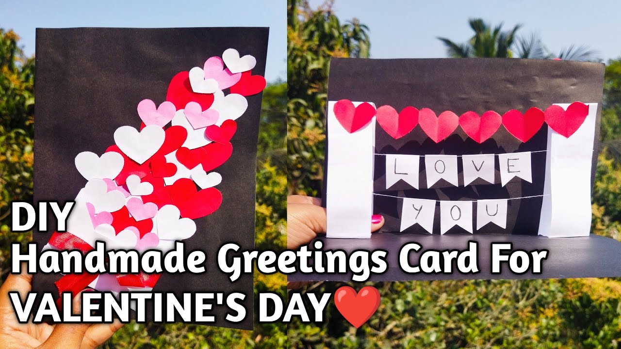 DIY Love You Card For Valentine's Day | How To Make Paper Greetings ...