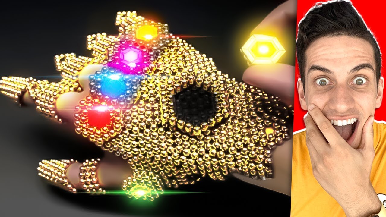 DIY Build AMAZING INFINITY GAUNTLET with MAGNETIC BALL CREATIONS ...