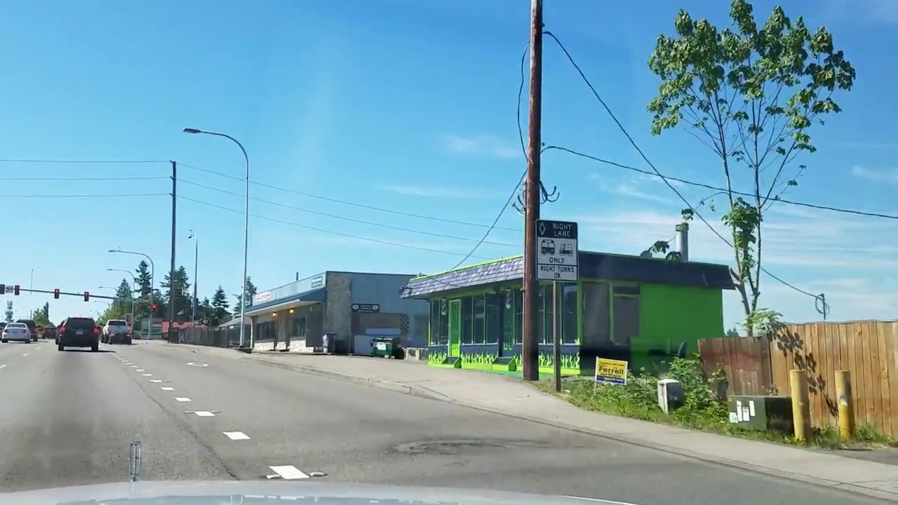 A drive down Pacific Highway through Federal Way, Washington. ( Part 1 ...