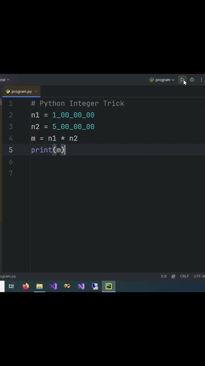 Python Is Smart Integer Trick Python Pythonprogramming Pythontutorial Youtube