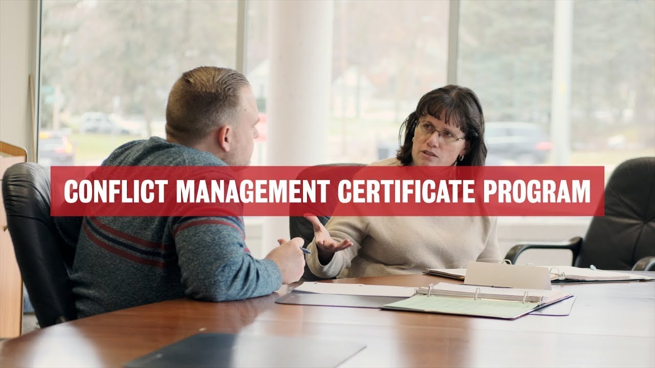 Conflict Management Certificate Program - YouTube