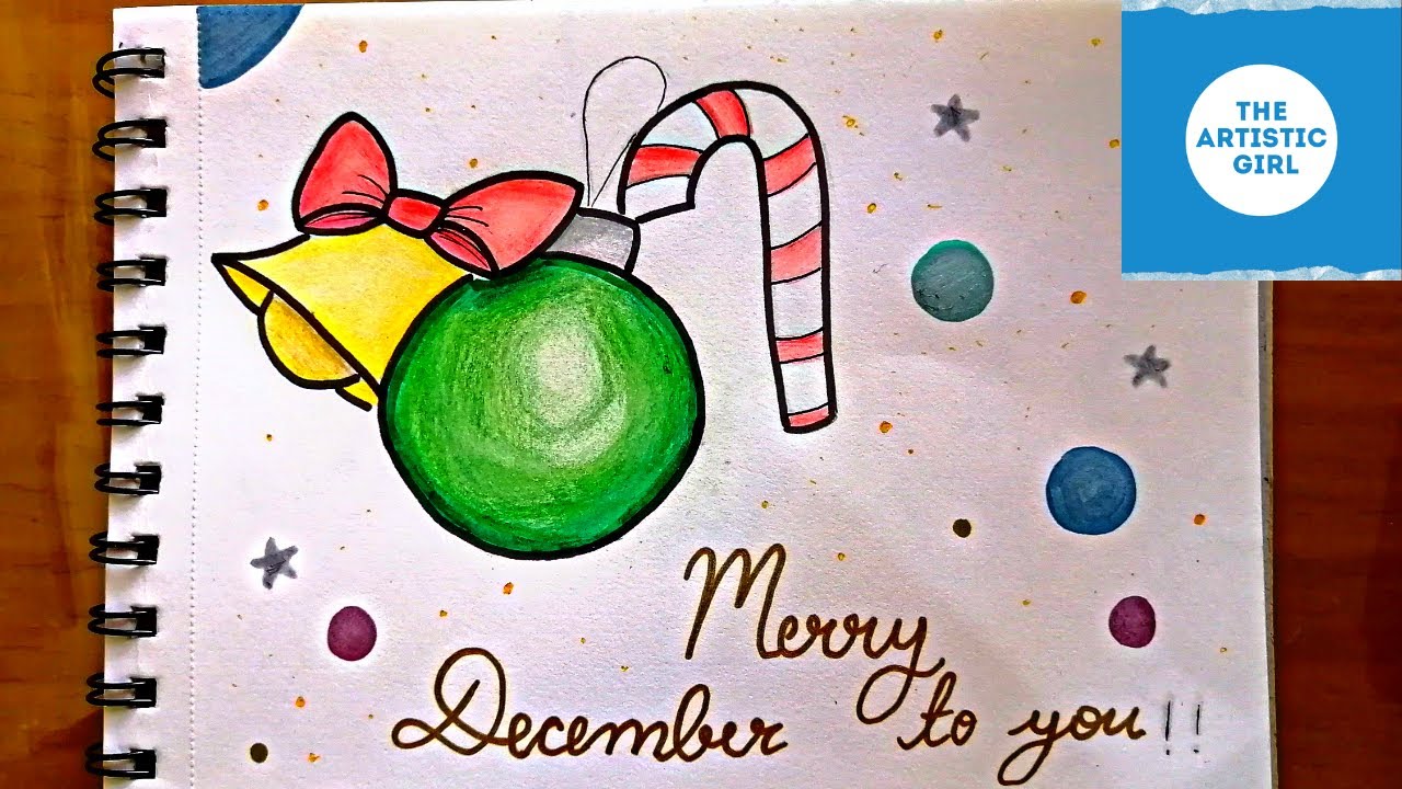 Merry Christmas! Drawing Xmas Art for December theme drawing#art # ...