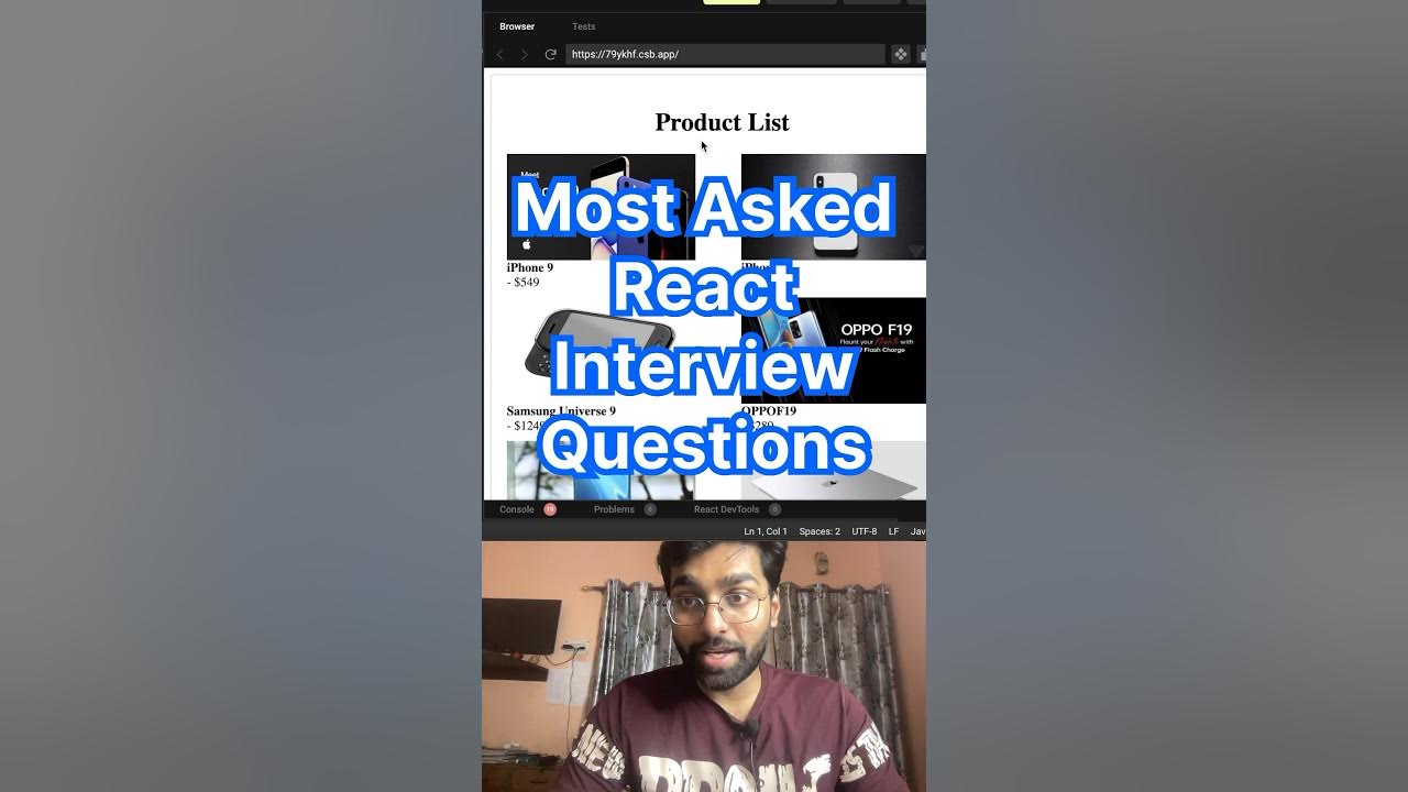Most asked React interview questions #shorts #react #javascript #coding #interview - YouTube
