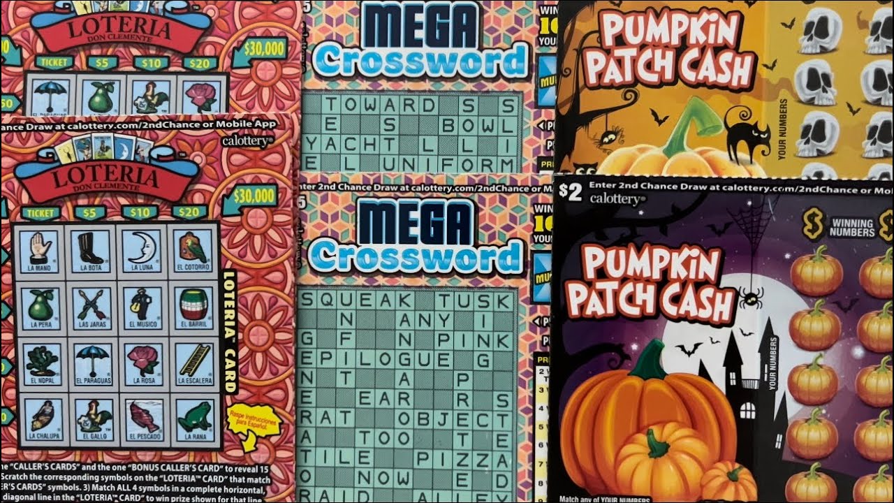 Pumpkin Patch Cash!! Loteria!! Mega Crossword!! - YouTube