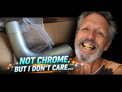 BIG BELLY IS HOME / BLUEFORD IS RESTING / UNBOXING NEW ELBOWS #unboxing #chrome #elbows #trucking 
