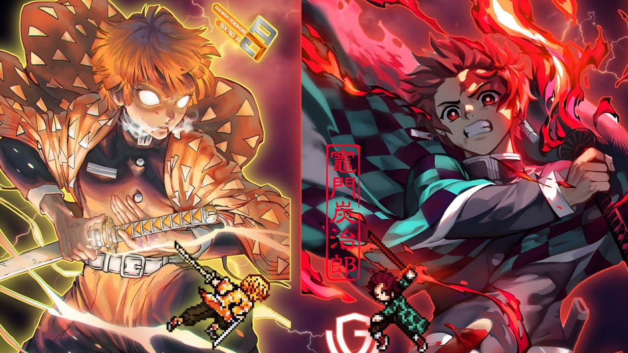 Zenitsu Last Arc OP(New) VS Tanjiro Chaos OP in Jump Force Mugen - YouTube