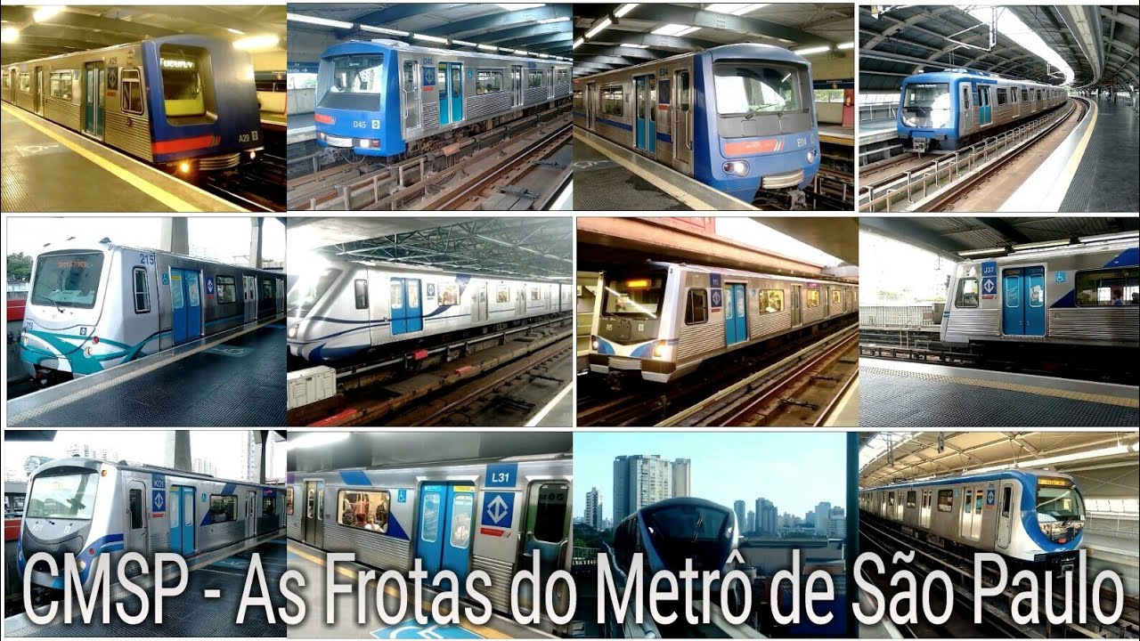 CMSP - As Frotas do Metrô de São Paulo - YouTube