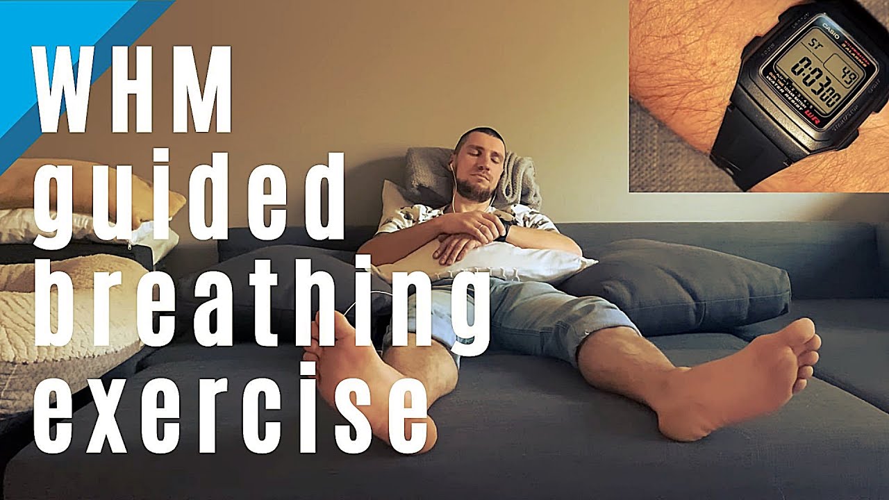WIM HOF guided breathing exercise 1:30min - 2min - 3min - YouTube
