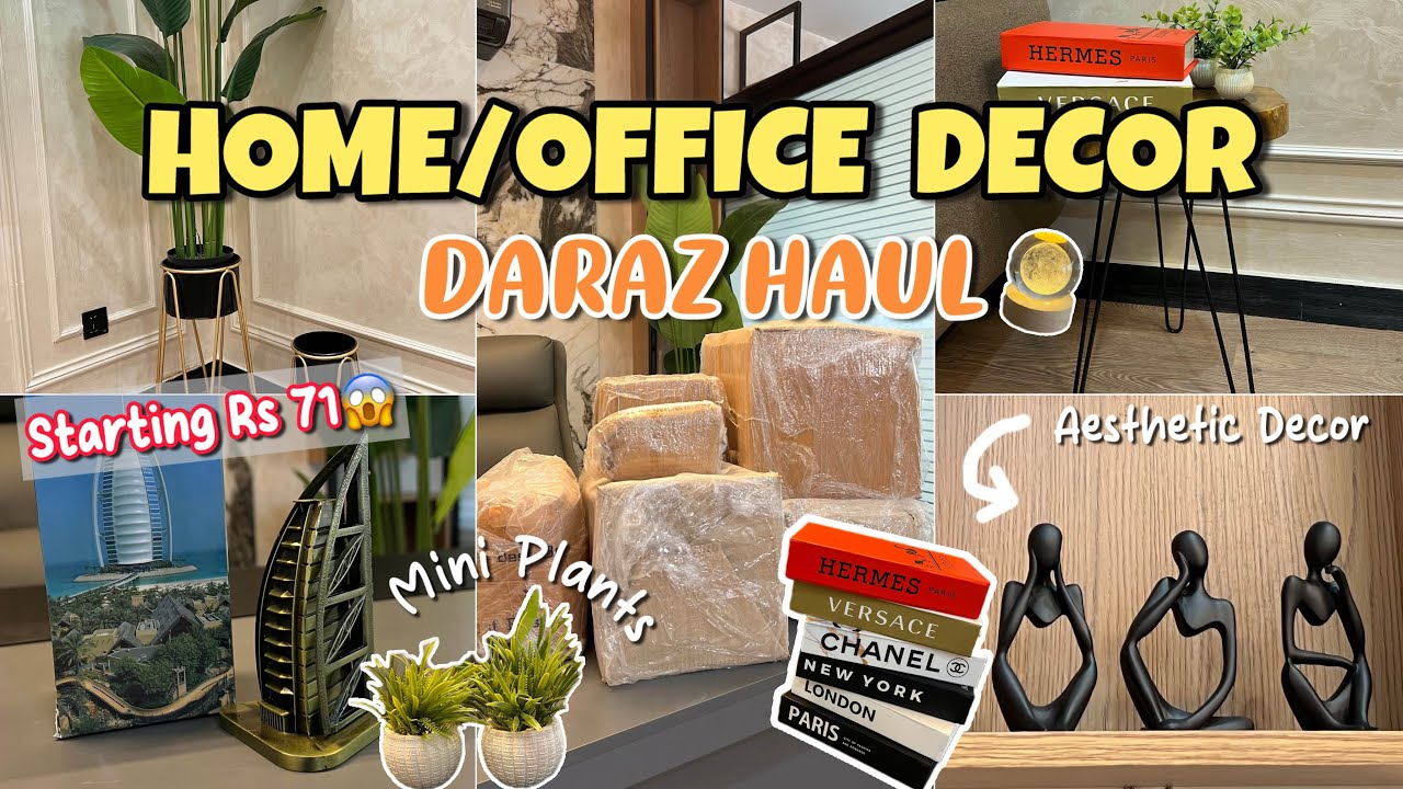 *HUGE* Home/Office Decor Daraz Haul🛍️😍 - YouTube
