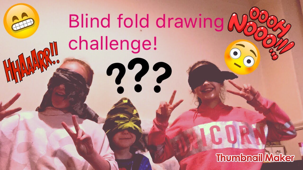 !Blindfolded Drawing Challenge! - YouTube