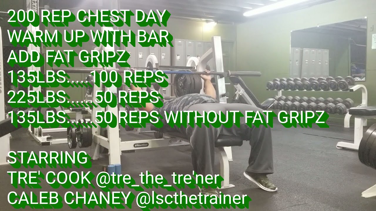 200 Reps Bench Press - YouTube