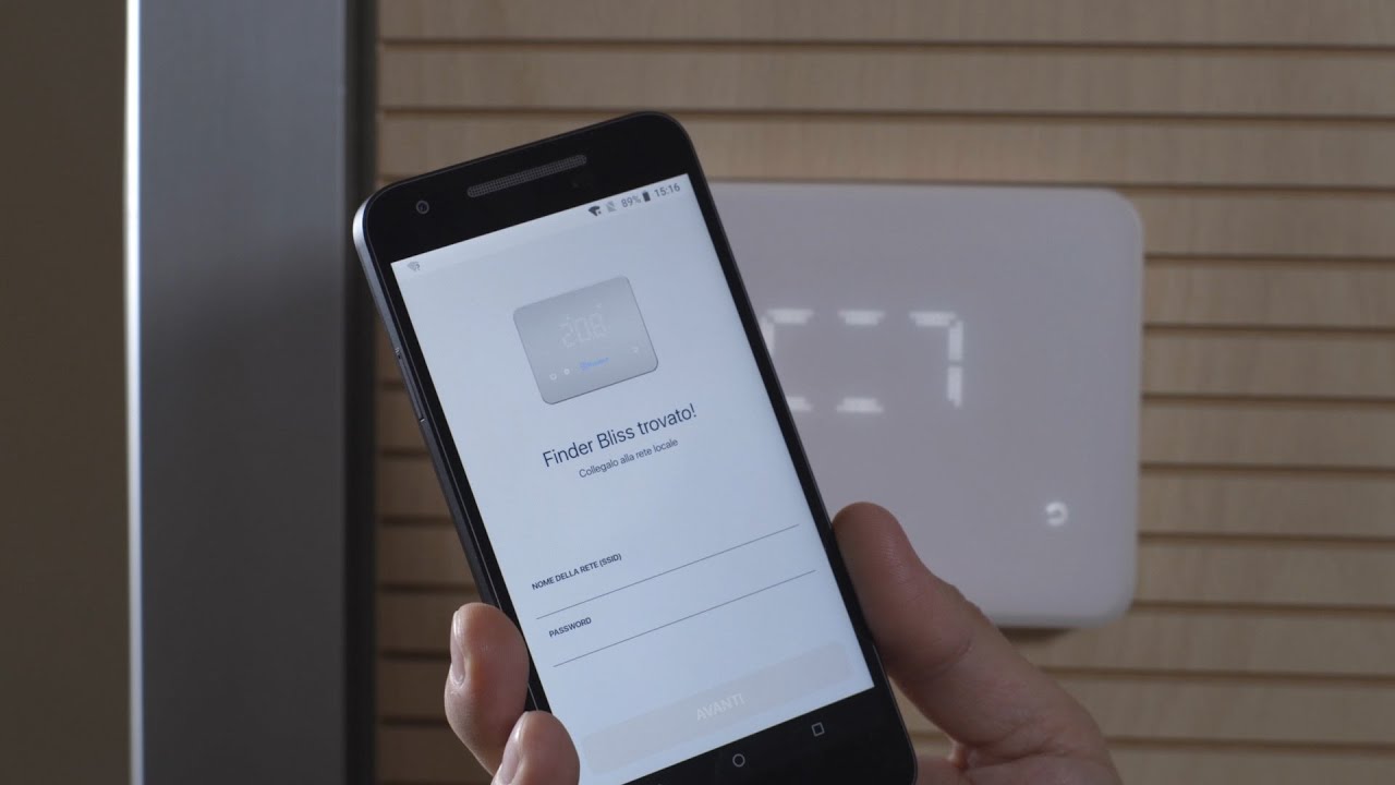 Cronotermostato BLISS wifi | Collegamento alla rete wifi | Finder - YouTube