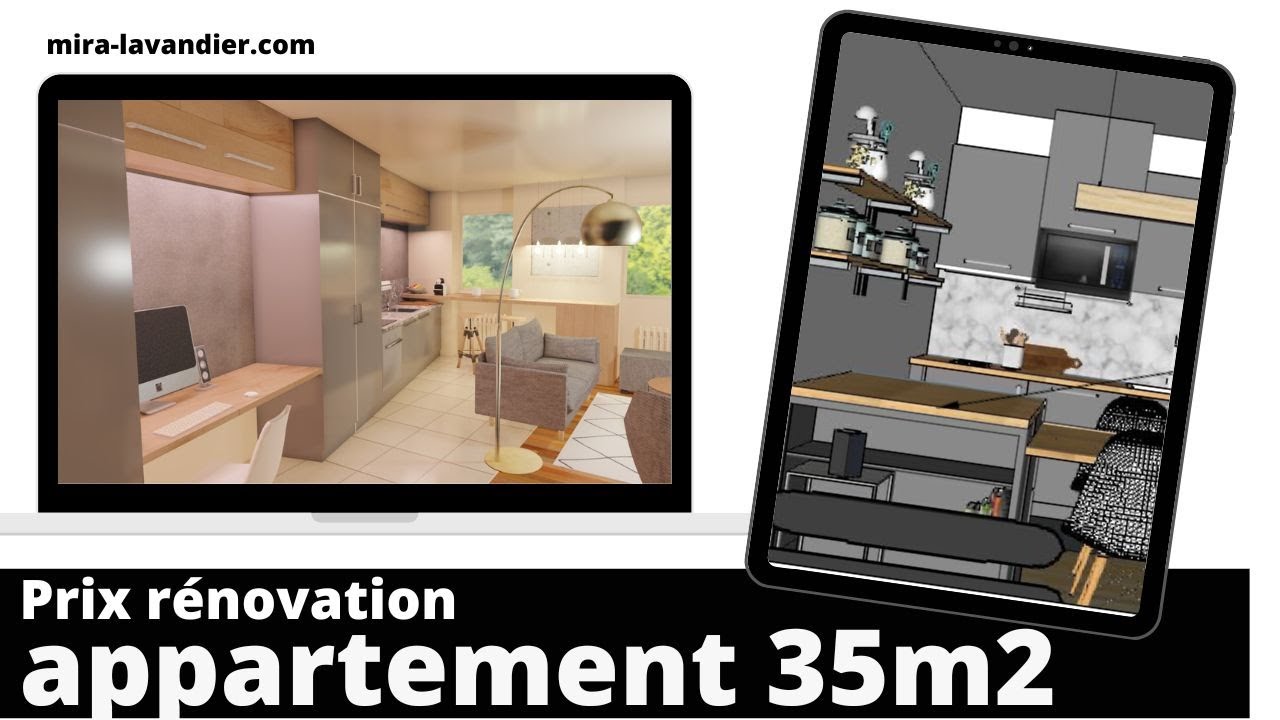 Prix rénovation appartement 35m2 - YouTube