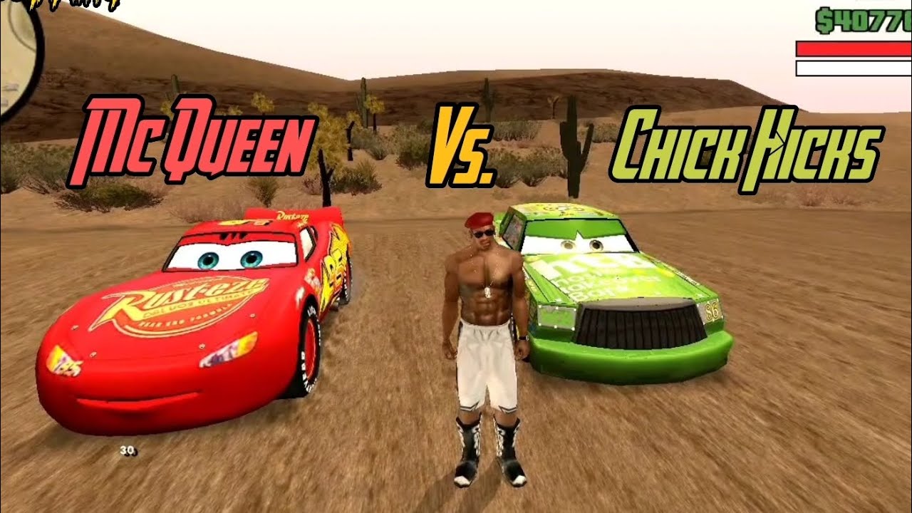 1 on 1 Lightning McQueen⚡ vs. Chick Hicks🔥 | GTA San Andreas Android ...