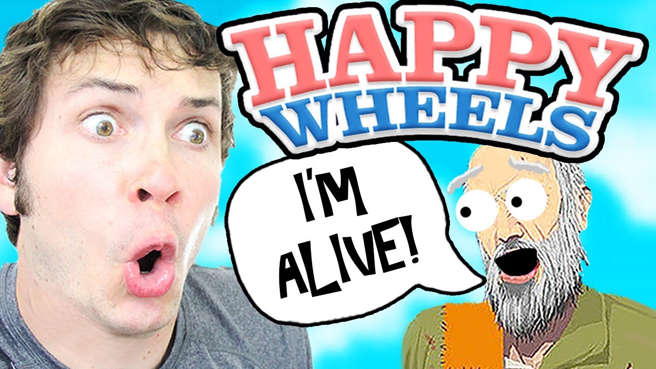 GRANDPA CHEATS DEATH - Happy Wheels - YouTube