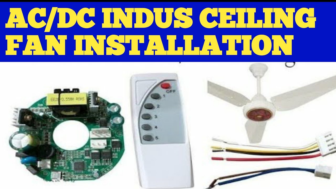 How To Install AC & DC Ceiling Fan | Ac /Dc Fan Connection in urdu/hindi | Easy To Install Ac/Dc ...