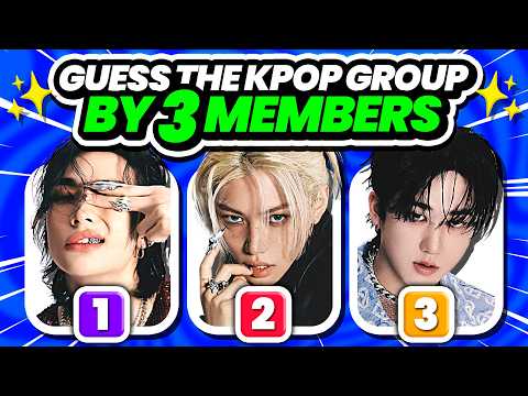 Guess the KPOP Group by 3 Members Challenge! 🎤✨ KPOP QUIZ 2024