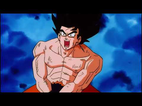 Goku se transforma em super sayajin na luta contra Cooler 720p