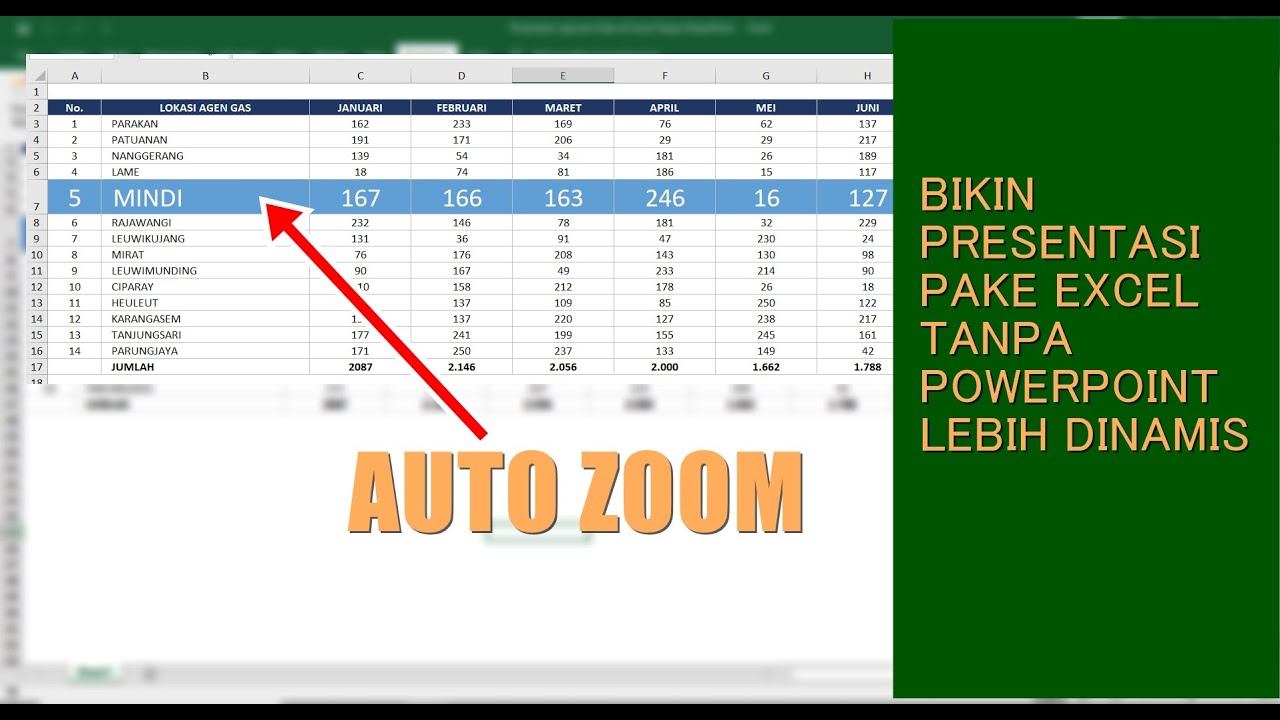 Membuat Presentasi Laporan Data Excel Tanpa Powerpoint - YouTube
