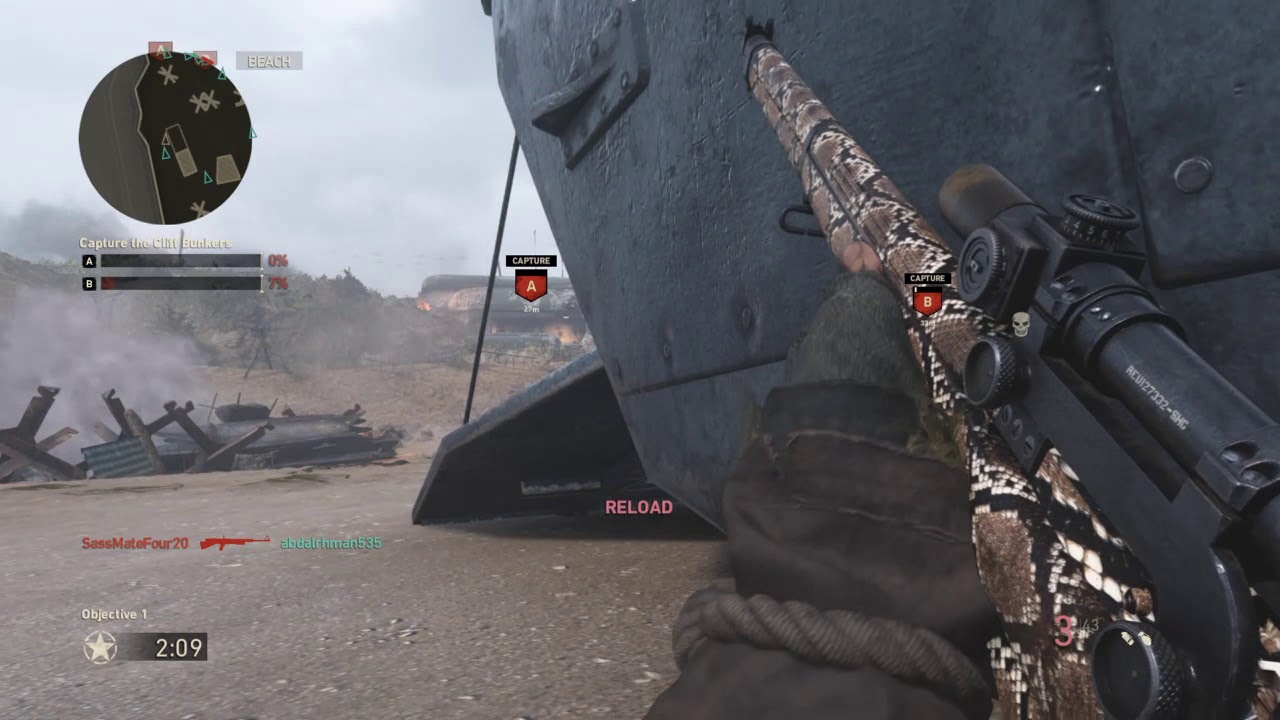 Call of Duty: WWII Operation Neptune Sniping - YouTube