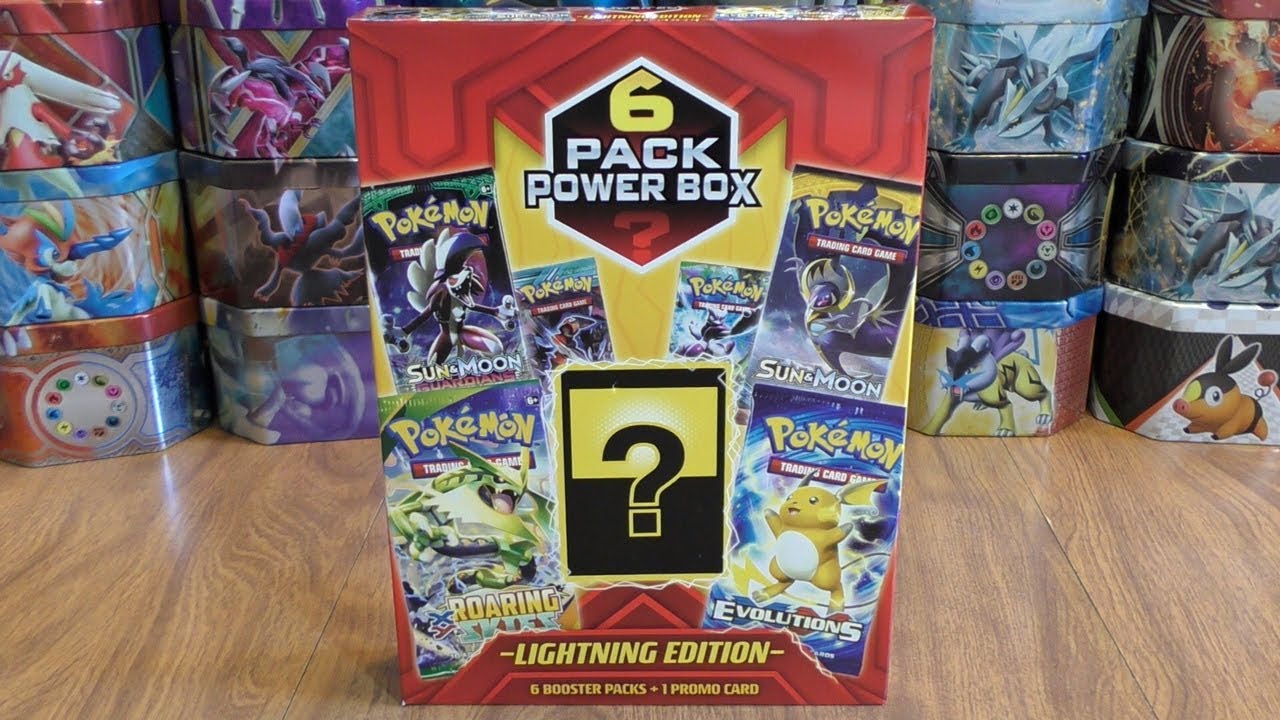 Pokemon 6 Pack Power Box Opening - YouTube