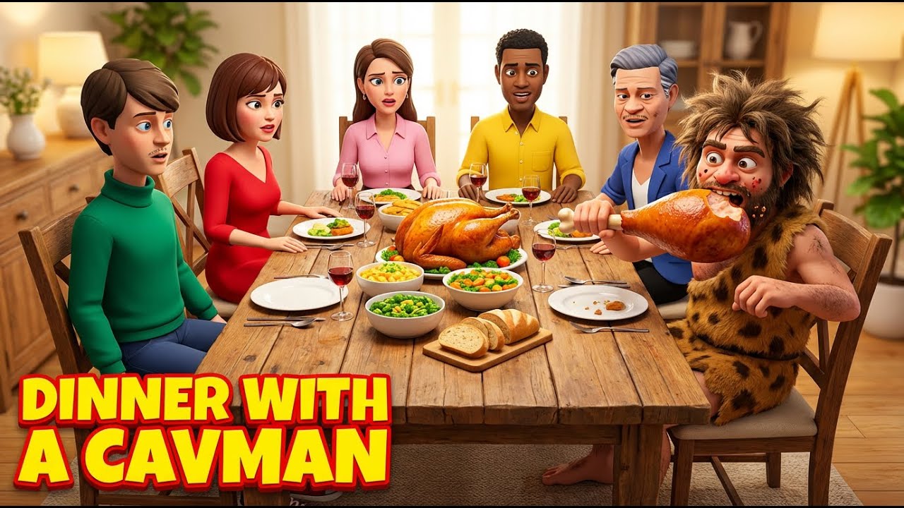 Cave Man has dinner with a worthy family/ Eat With Hands / S1 EP31 ...