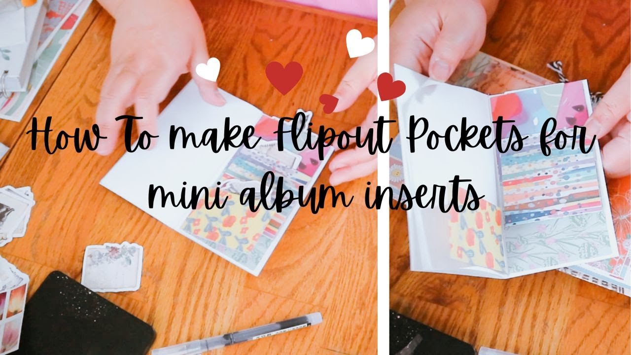How to Make 3 Pocket Flap Mini Album Insert| Junk Journal| Scrapbook ...