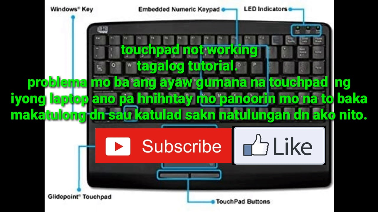Touchpad ng laptop na ayaw gumana tutoryal tagalog version - YouTube