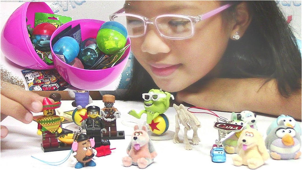 Cars 2 LEGO Movie Monsters Inc Jurassix Surprise Toys Inside GIANT ...