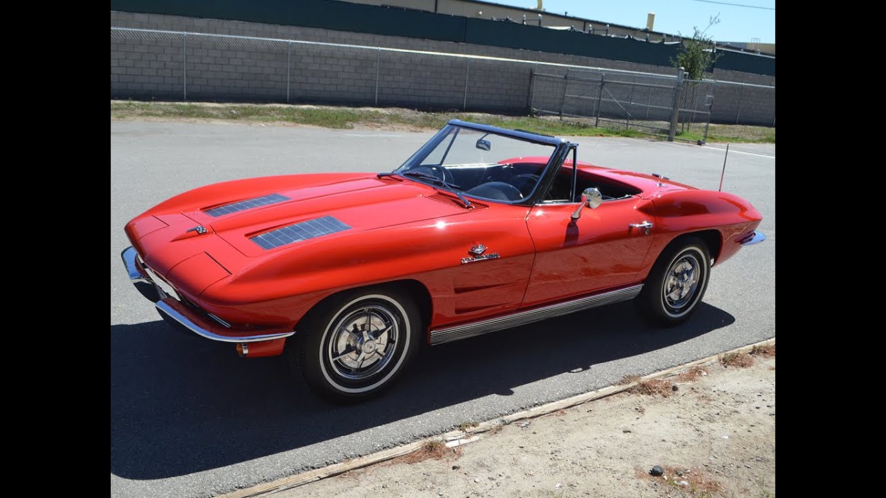 SOLD 1963 Chevrolet Corvette Fuel Injected Convertible - YouTube