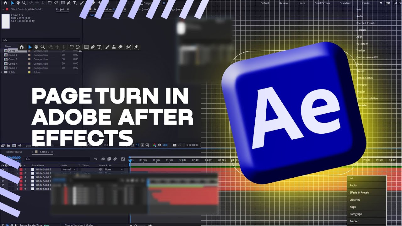 Page Turn Effect In Adobe After Effects - After Effects Course Chapter ...