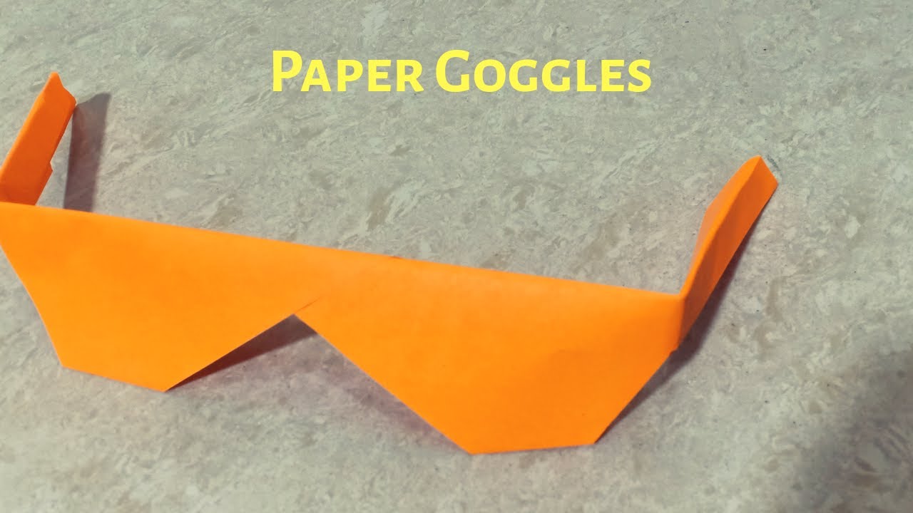Paper Goggles, kids fun activities, paper craft for kids - YouTube