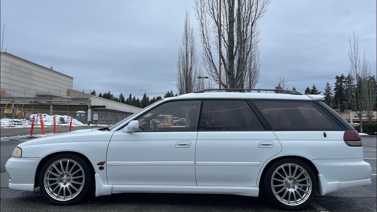 1997 Subaru Legacy wagon GT-B MT5 turbo 2.0L RHD JDM - YouTube