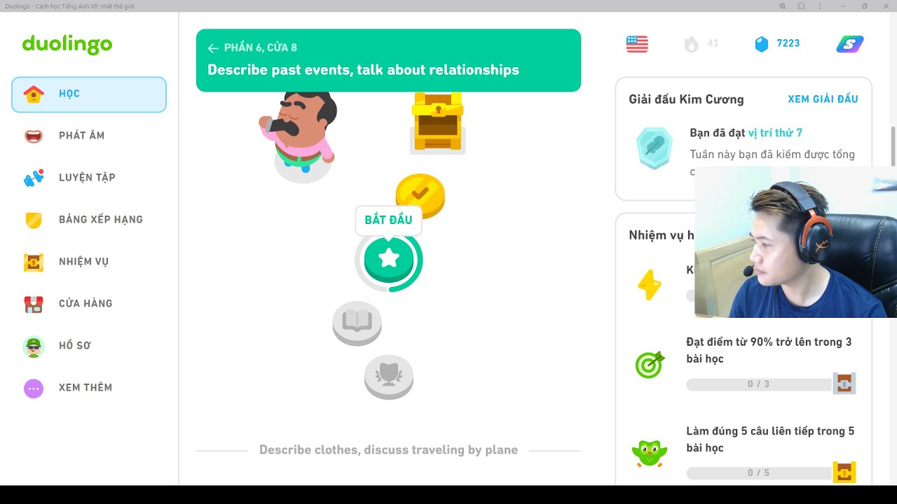Learning English with Duolingo 18 - YouTube