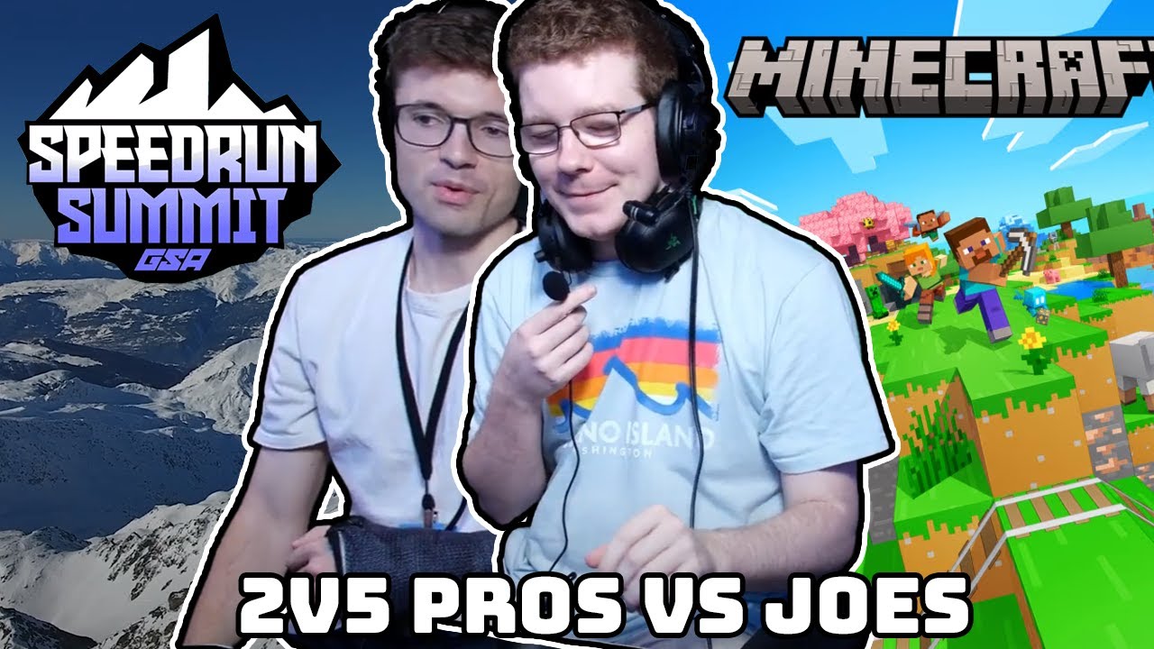 Minecraft 2v5: Pros vs Joes — ft. Couriway & Fienberg (Speedrun Summit ...