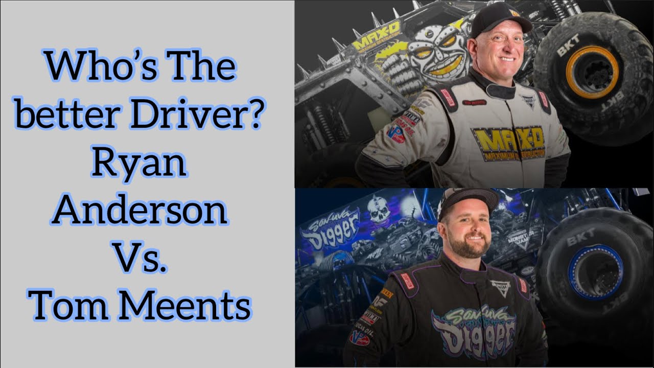 Monster Jam Tom Meents Vs. Ryan Anderson - YouTube