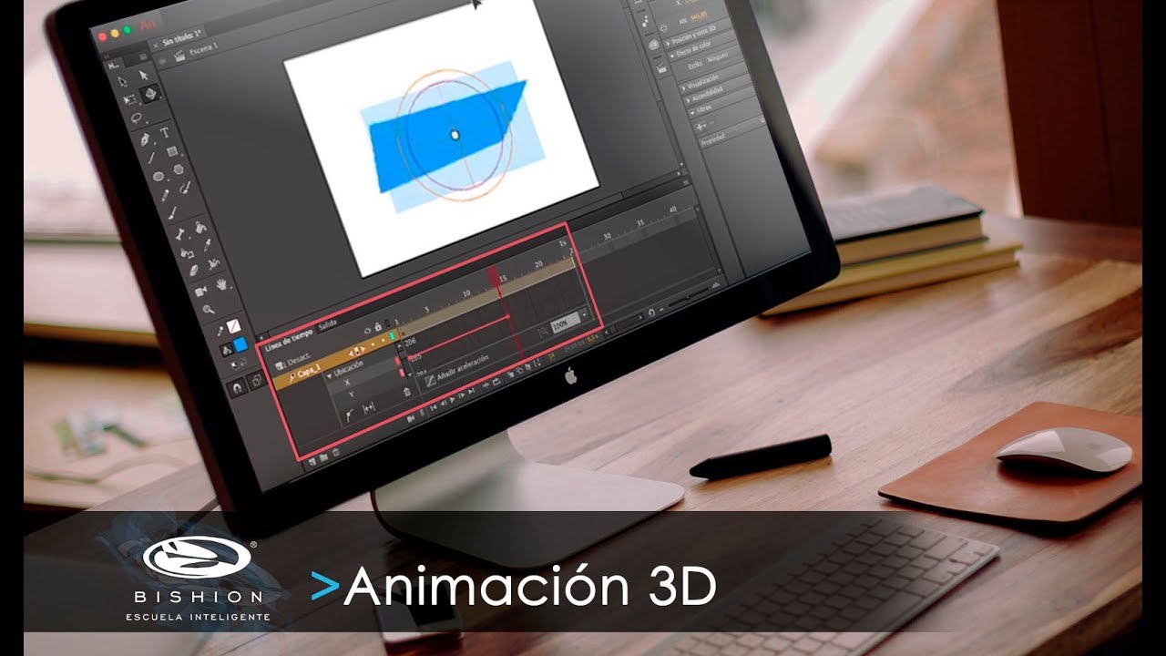 Clase 7 / Animando en 3D / Animación 2D / Adobe Animate / Video 2 de 4 ...
