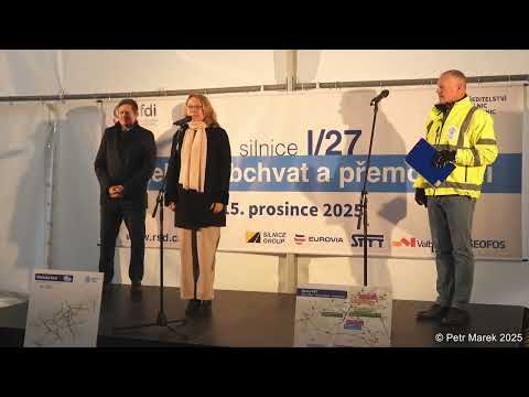 Obchvat a přemostění obce Žiželice - Slavnostní otevření obchvatu - 15.12.2025