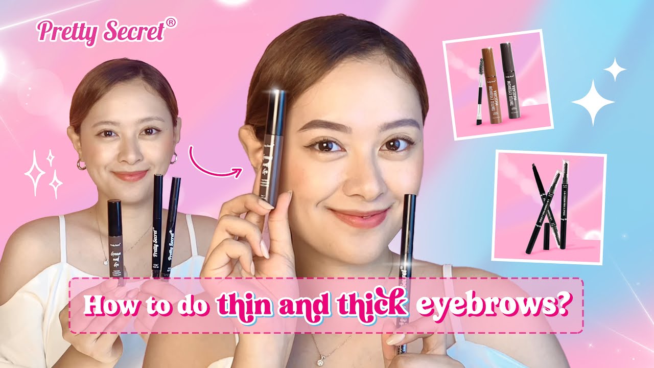 HOW TO DO A THIN AND THICK EYEBROWS? - YouTube